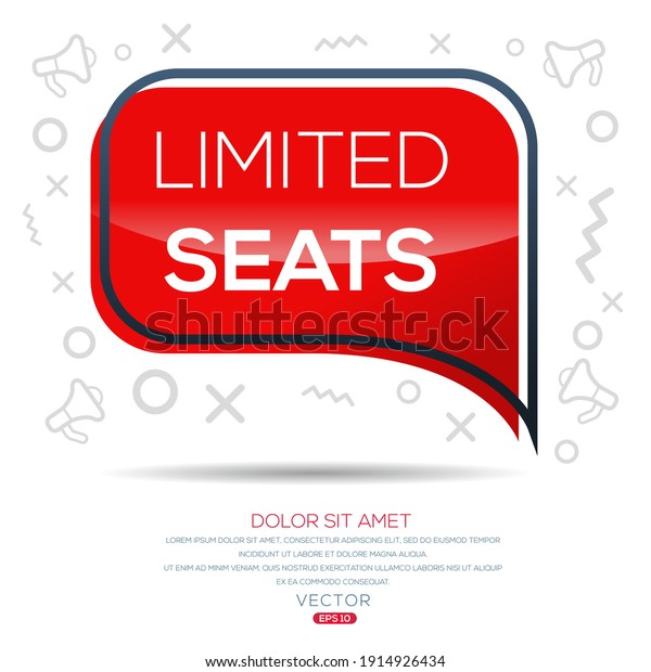 Limited seating : 2 782 images, photos et images vectorielles de stock ...