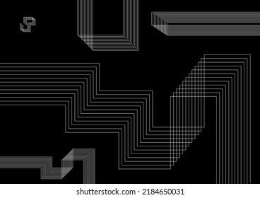 Creative Line Art Design Black White Stock Vector (Royalty Free ...