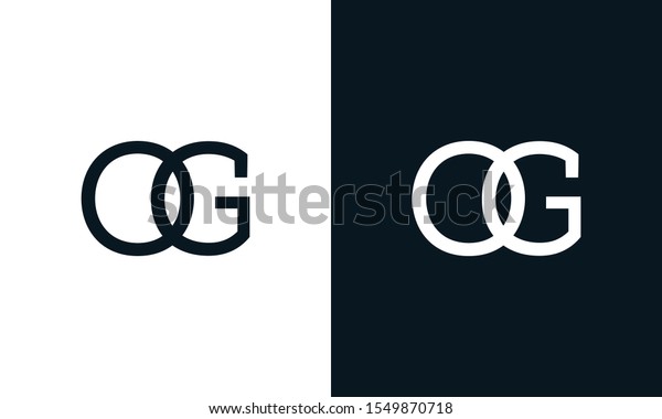 Creative Line Art Letter Og Logo Stock Vector (Royalty Free) 1549870718 ...
