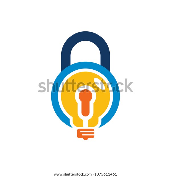 Creative Lock Logo Icon Design Stock Vector (Royalty Free) 1075611461