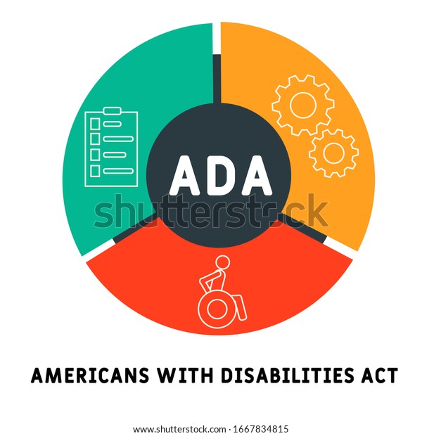 Creative Logo Ada Mean Americans Disabilities Stock Vector (Royalty ...