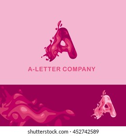 Creative Logo Company Liquid Letter Stock Vector (Royalty Free ...