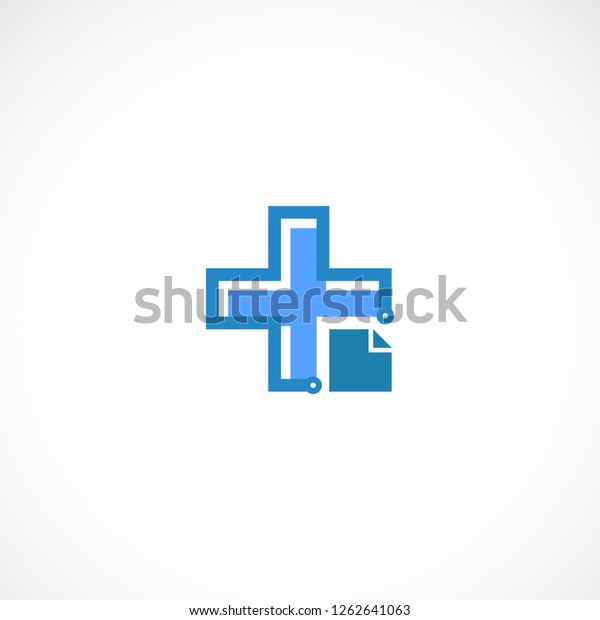 Creative Logo Design Medical Data Technology Stock Vector (Royalty Free ...