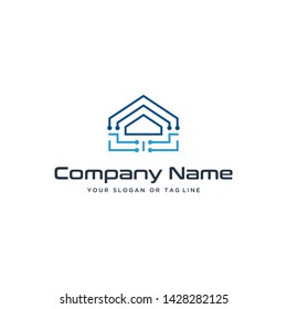 Custom Homes Logo Design Concept Simple Stock Vector (Royalty Free ...