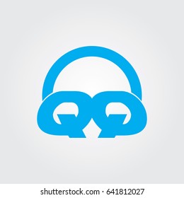 Creative Logo Design Unique Symbol Double: vector de stock (libre de ...