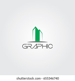 Creative Logo Design Unique Symbol Buildings Stock Vector (Royalty Free ...
