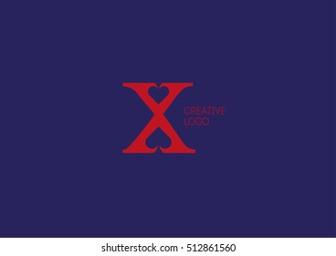 Creative Logo Double Meaning Letter X Stock Vector (Royalty Free ...