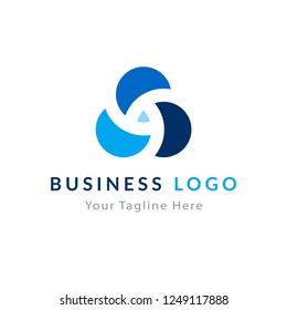 Creative Logo Template Blue Color Logotype Stock Vector (Royalty Free ...