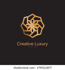 Creative Luxury Gold Design Logo Vector Stock Vector (Royalty Free ...