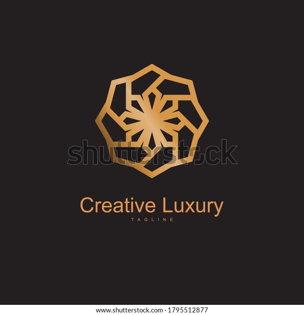 Creative Luxury Gold Design Logo Vector Stock Vector (Royalty Free ...