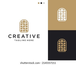 Creative Luxury Window Logo Design Stock Vector (Royalty Free ...