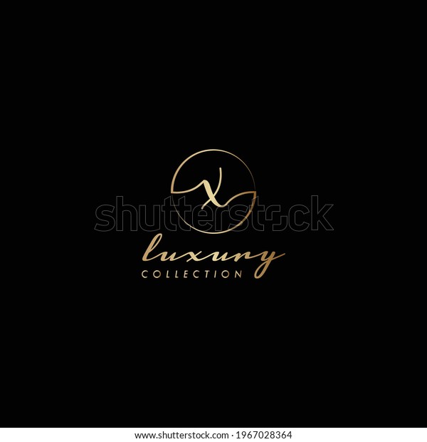 Creative Luxury X Logo Design Stock Vector (Royalty Free) 1967028364 ...