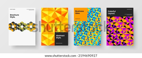 Creative Magazine Cover A4 Design Vector Stock Vector (Royalty Free ...