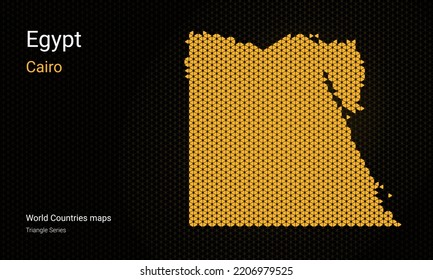 Creative Map Egypt Political Map Cairo Stock Vector (Royalty Free ...