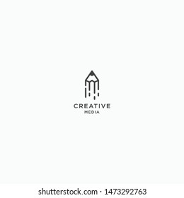 Creative Media Logo Icon Design Template Stock Vector (Royalty Free ...
