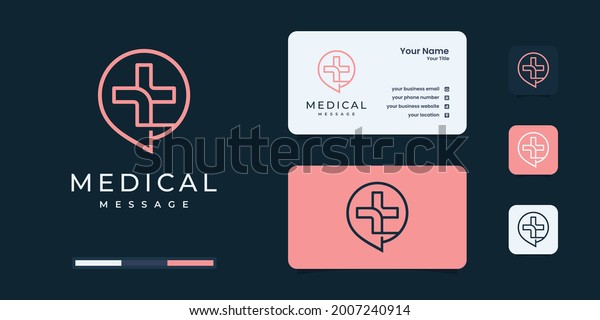 Creative Medical Messages Logo Templates Stock Vector (Royalty Free ...