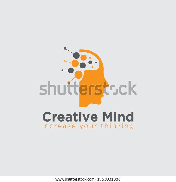 Creative Mind Logo Design Minimalist Logo Stock Vector (Royalty Free ...