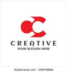 Creative Minimal Cc Logo Symbol Stock Vector (Royalty Free) 1905938860 ...