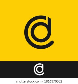 Creative Minimal Cd Logo Icon Design Stock Vector (Royalty Free ...