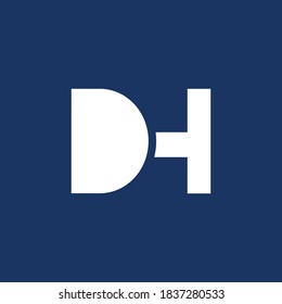 Creative Minimal Dh Logo Icon Design Stock Vector (Royalty Free ...