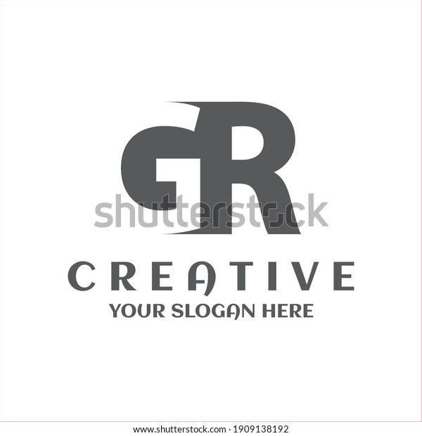 Creative Minimal Gr Capital Logo Symbol Stock Vector (Royalty Free ...
