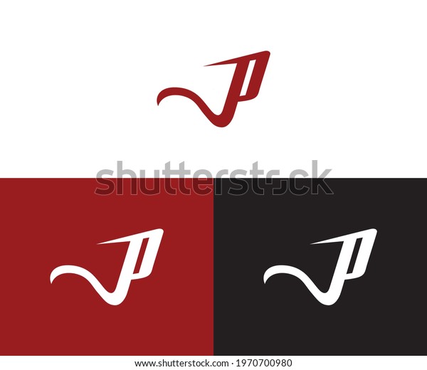 Creative Minimal Jp Logo Icon Design Stock Vector (Royalty Free ...