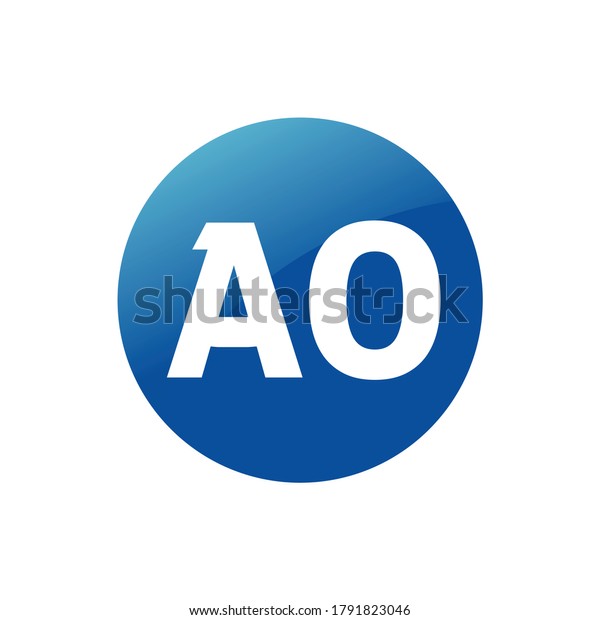 Creative Minimalist Letter Ao Initials Logo Stock Vector (Royalty Free ...