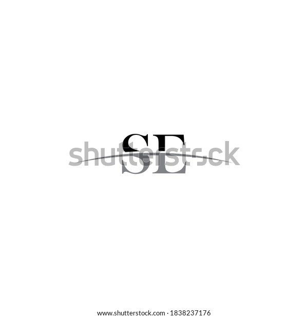 Creative Minimalist Letter Se Initials Logo Stock Vector (Royalty Free ...