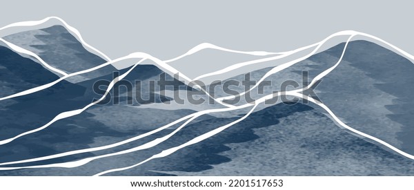 Creative Minimalist Modern Paint Line Art Stock Vector (Royalty Free ...