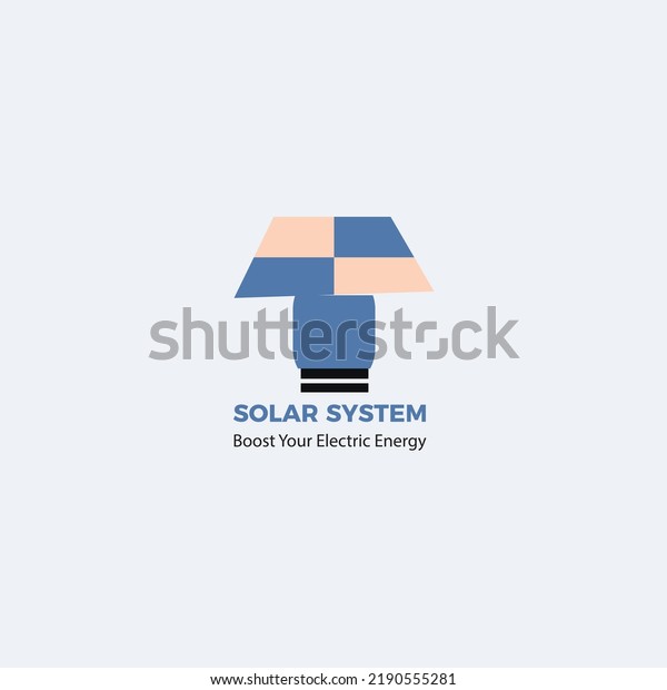 Creative Minimalist Solar System Logo Design Stock Vector (Royalty Free ...