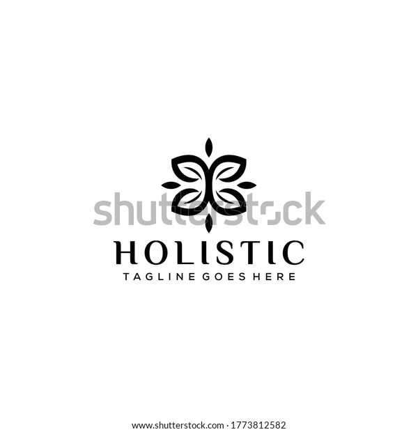 Creative Modern Abstract Holistic Sign Logo Stock Vector (Royalty Free ...