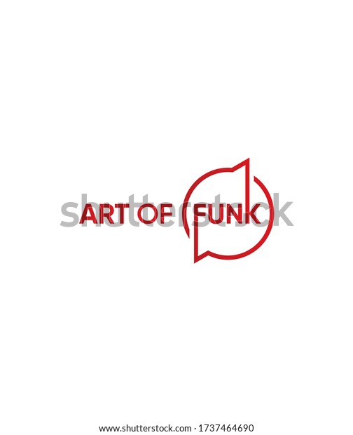 Creative Modern Art Funk Logo Template Stock Vector (Royalty Free ...