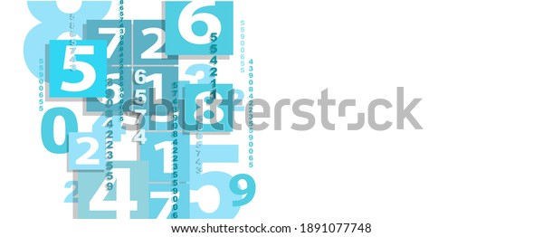 Creative Modern Background Numbers Stock Vector (Royalty Free ...