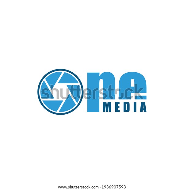 Creative Modern Camera Photography Number One Stock Vector (Royalty ...