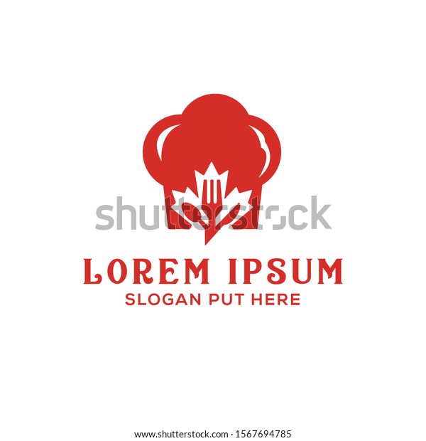 Creative Modern Canadian Restaurant Kitchen Logo Stock Vector (Royalty ...