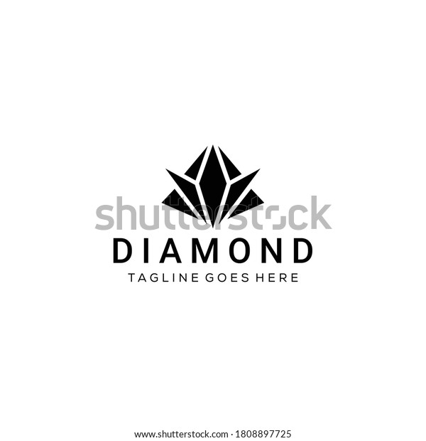Creative Modern Diamond Sign Logo Design: เวกเตอร์สต็อก (ปลอดค่า ...