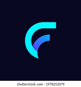 Creative Modern F Logo Design Vector Stock Vector (Royalty Free ...