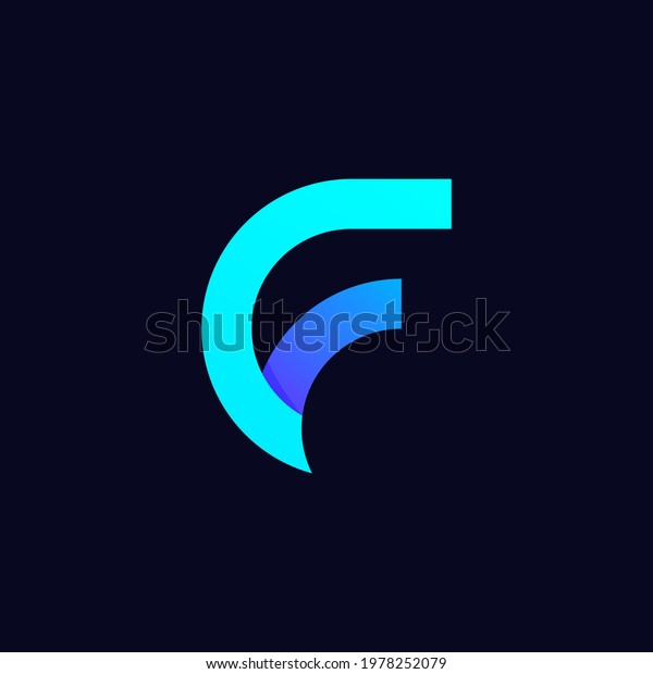 Creative Modern F Logo Design Vector Stock Vector (Royalty Free ...