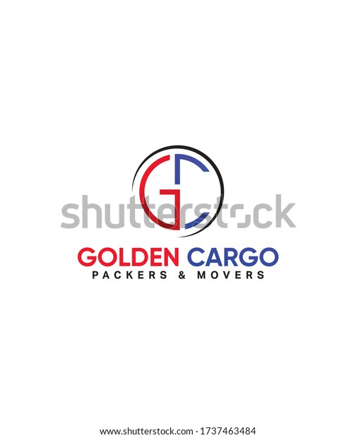 Creative Modern Golden Cargo Logo Template Stock Vector (Royalty Free ...