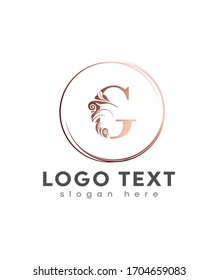 Creative Modern Letter G Initial Beauty Stock Vector (Royalty Free ...