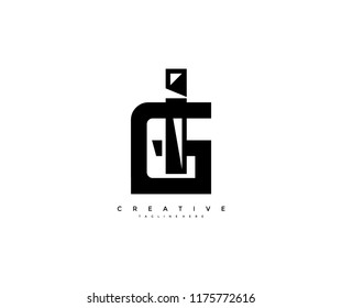 Creative Modern Letter Ig Linked Techno Stock Vector (Royalty Free ...