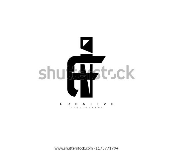 Creative Modern Letter Linked Techno Monogram Stock Vector (Royalty ...