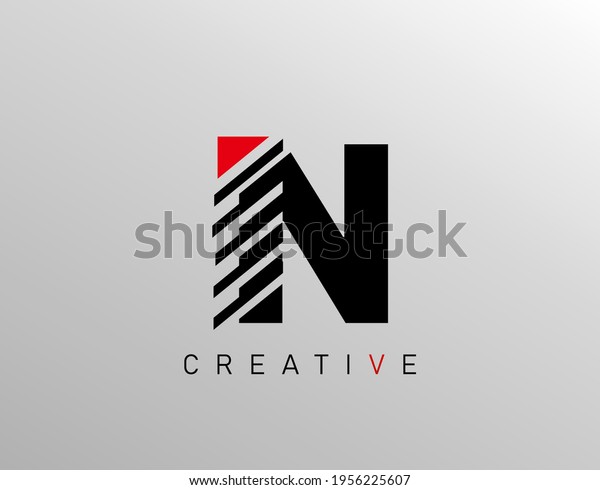Creative Modern Letter N Logo Monogram Stock Vector (Royalty Free ...