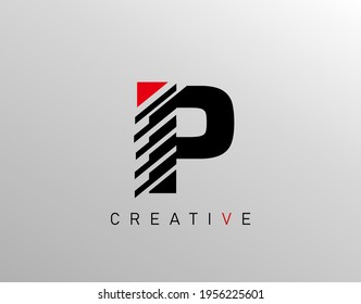 Creative Modern Letter P Logo Monogram Stock Vector (Royalty Free ...