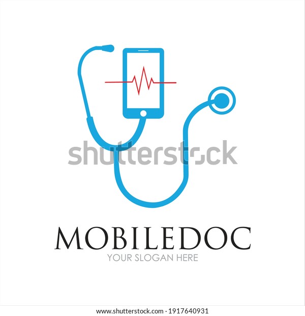 Creative Modern Logo Mobile Doctor Maintenance Stock Vector (Royalty ...