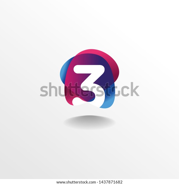Creative Modern Number 3 Logo Icon Stock Vector (Royalty Free ...