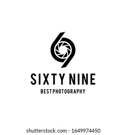 Creative Modern Number Sixty Nine Photo Stock Vector (Royalty Free ...