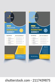 Creative Modern Rack Card Design Template Stock Vector (Royalty Free ...