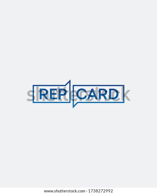 Creative Modern Rep Card Logo Template Stock Vector (Royalty Free ...