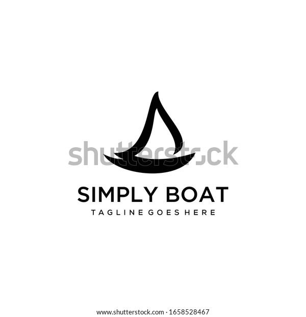 Creative Modern Silhouette Dhow Logo Design Stock Vector (Royalty Free ...